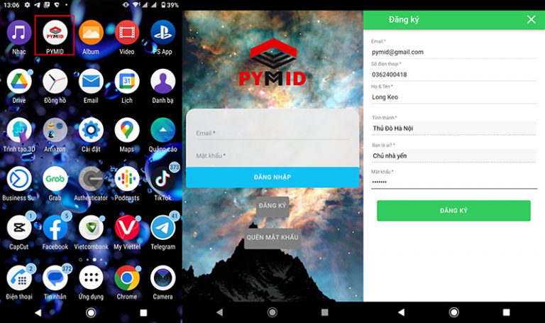 App Pymid - Kho thư viện yến sào Việt Nam Miễn Phí
